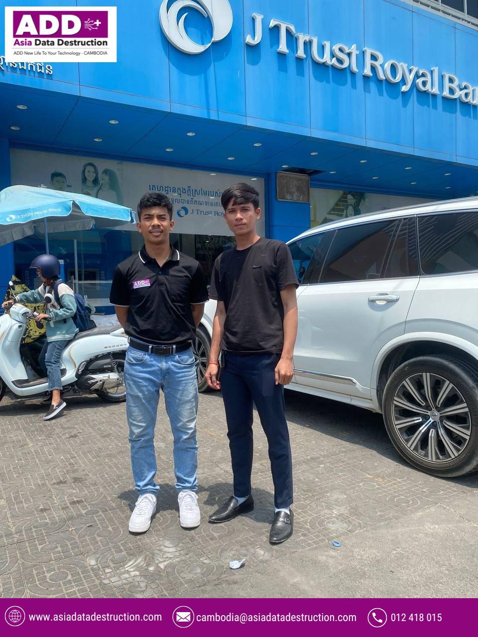 Asia Data Destruction Cambodia & JTRUST Bank Collaboration